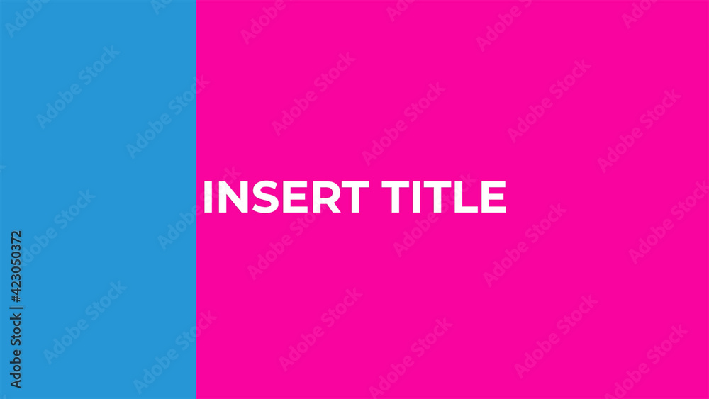 Two Color Title Transition Stock Template | Adobe Stock