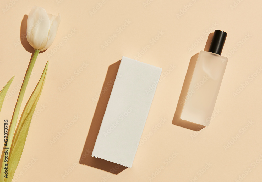 Blank Perfume Glass Bottle Mockup Design Stock Template | Adobe Stock