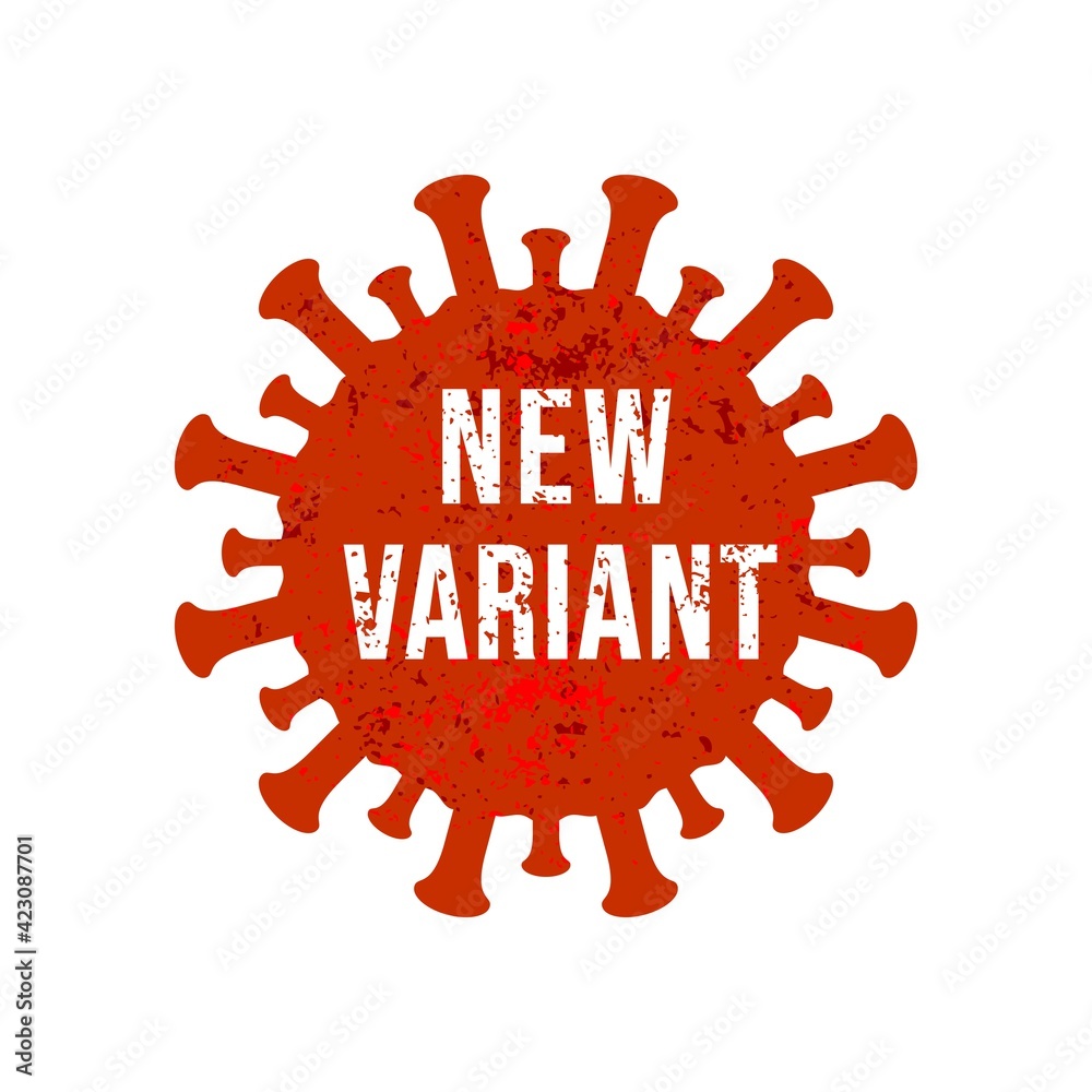New Covid-19 Corona Virus Variant Mutation Vector Icon Sign Symbol ...