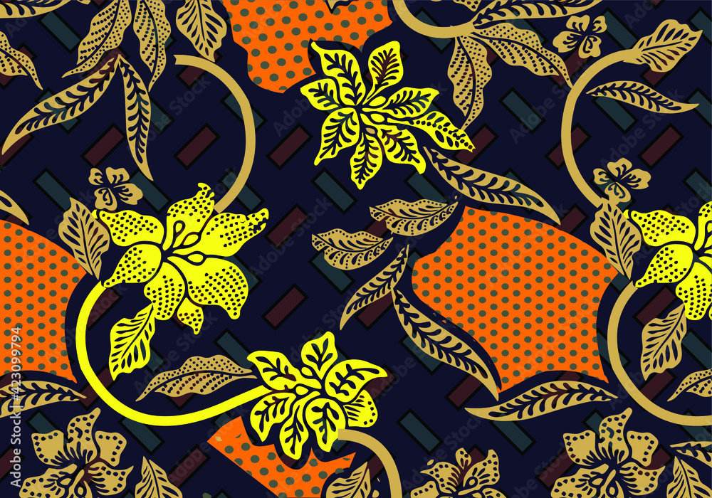 Indonesian batik motif, Batik is a technique of wax-resist dyeing ...