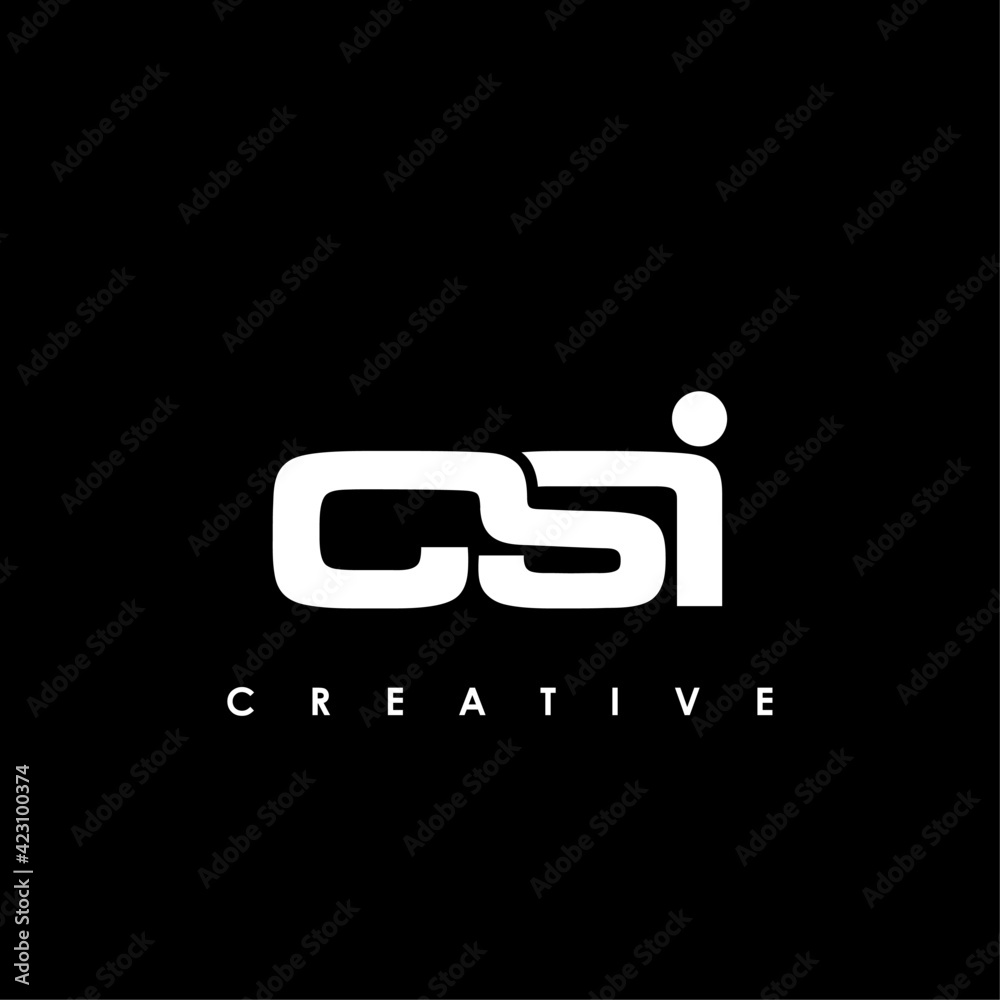 CSI Letter Initial Logo Design Template Vector Illustration Stock ...