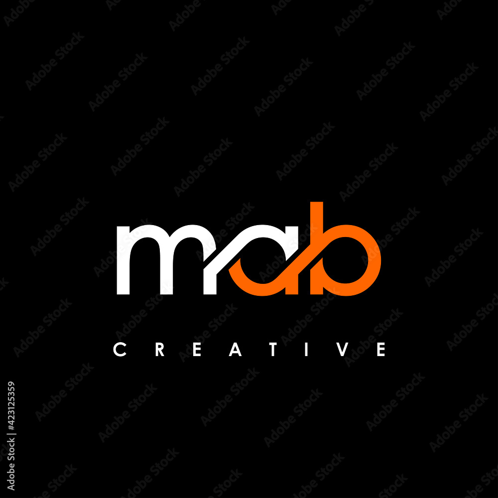 MAB Letter Initial Logo Design Template Vector Illustration vector de ...