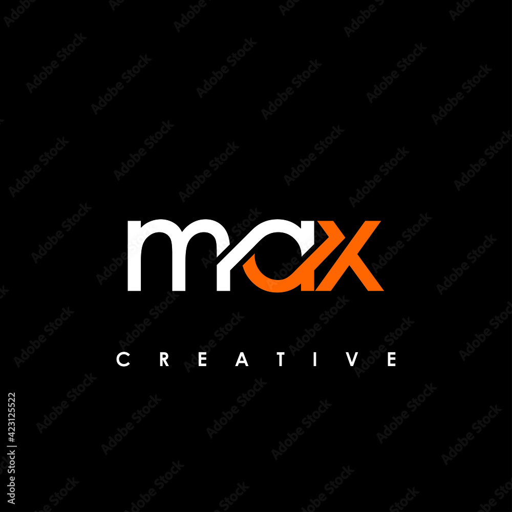 MAX Letter Initial Logo Design Template Vector Illustration Stock ...