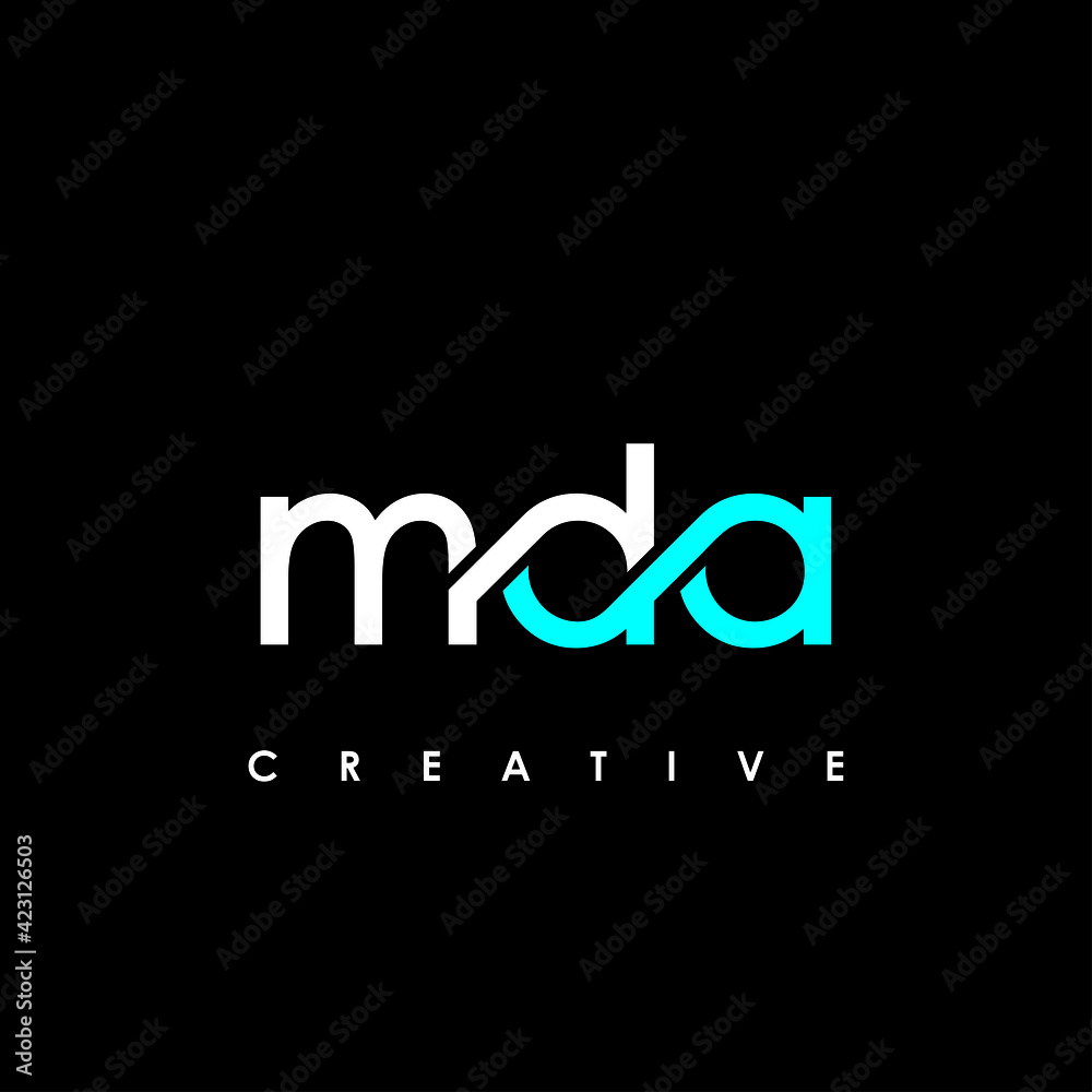 MDA Letter Initial Logo Design Template Vector Illustration Stock ...