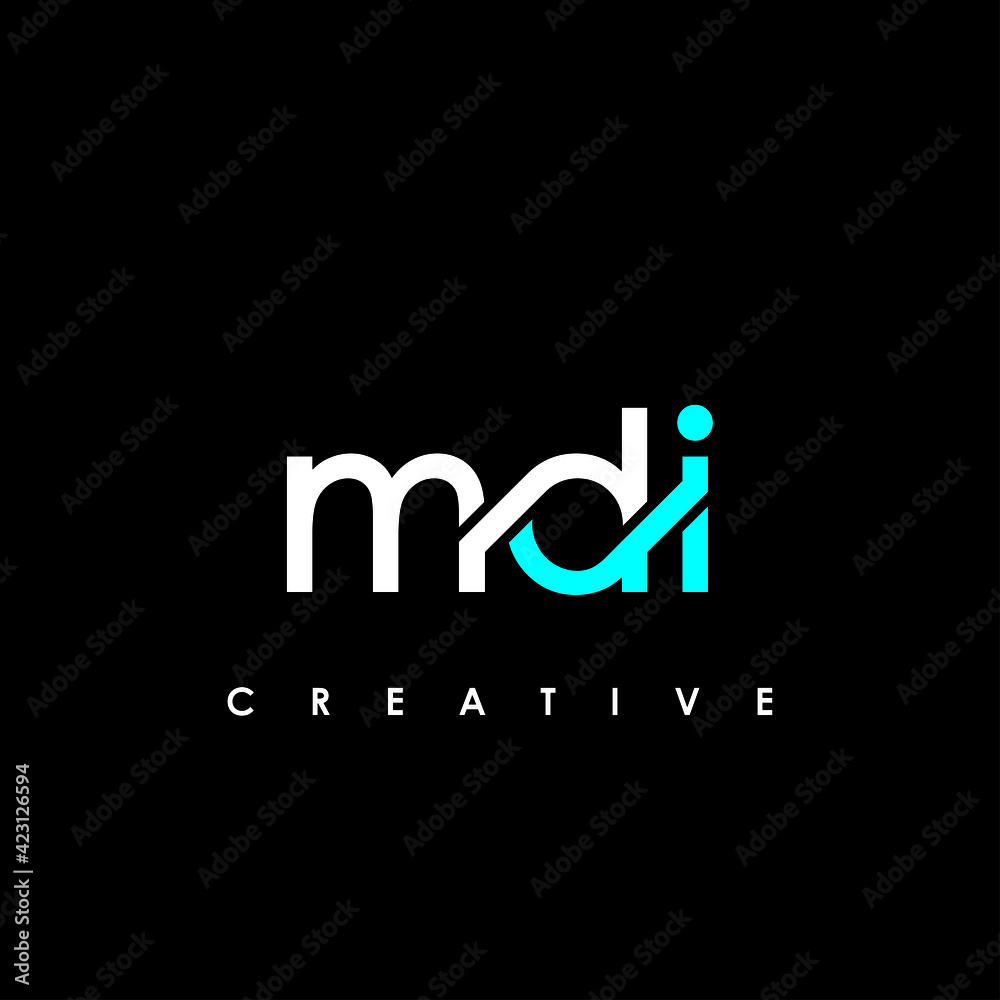 MDI Letter Initial Logo Design Template Vector Illustration Stock ...