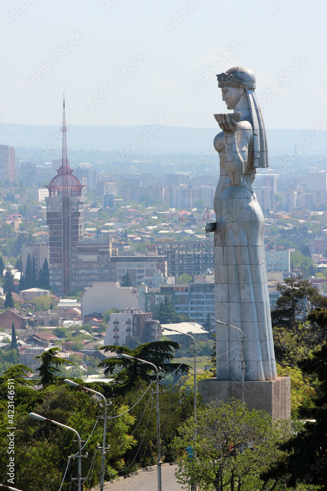 Tbilisi, Georgia - May 1, 2017: Kartlis Deda, or Mother Georgia ...