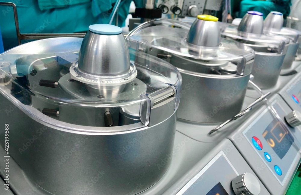 Roller pumps of heart lung machine for cardiopulmonary bypass in open ...