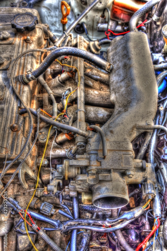 old rusty parts background Stock Photo | Adobe Stock