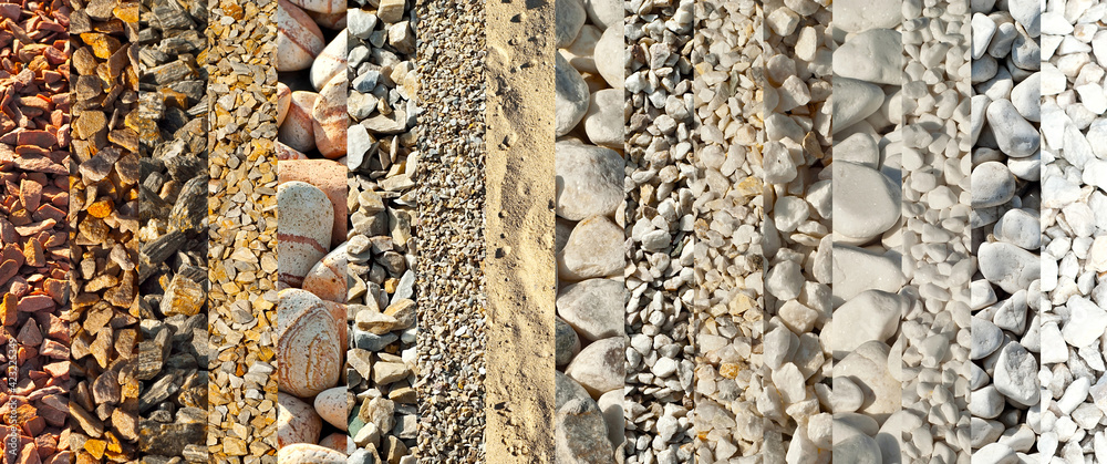 Drainage systems from small pebbles. Garden drainage for plants and ...