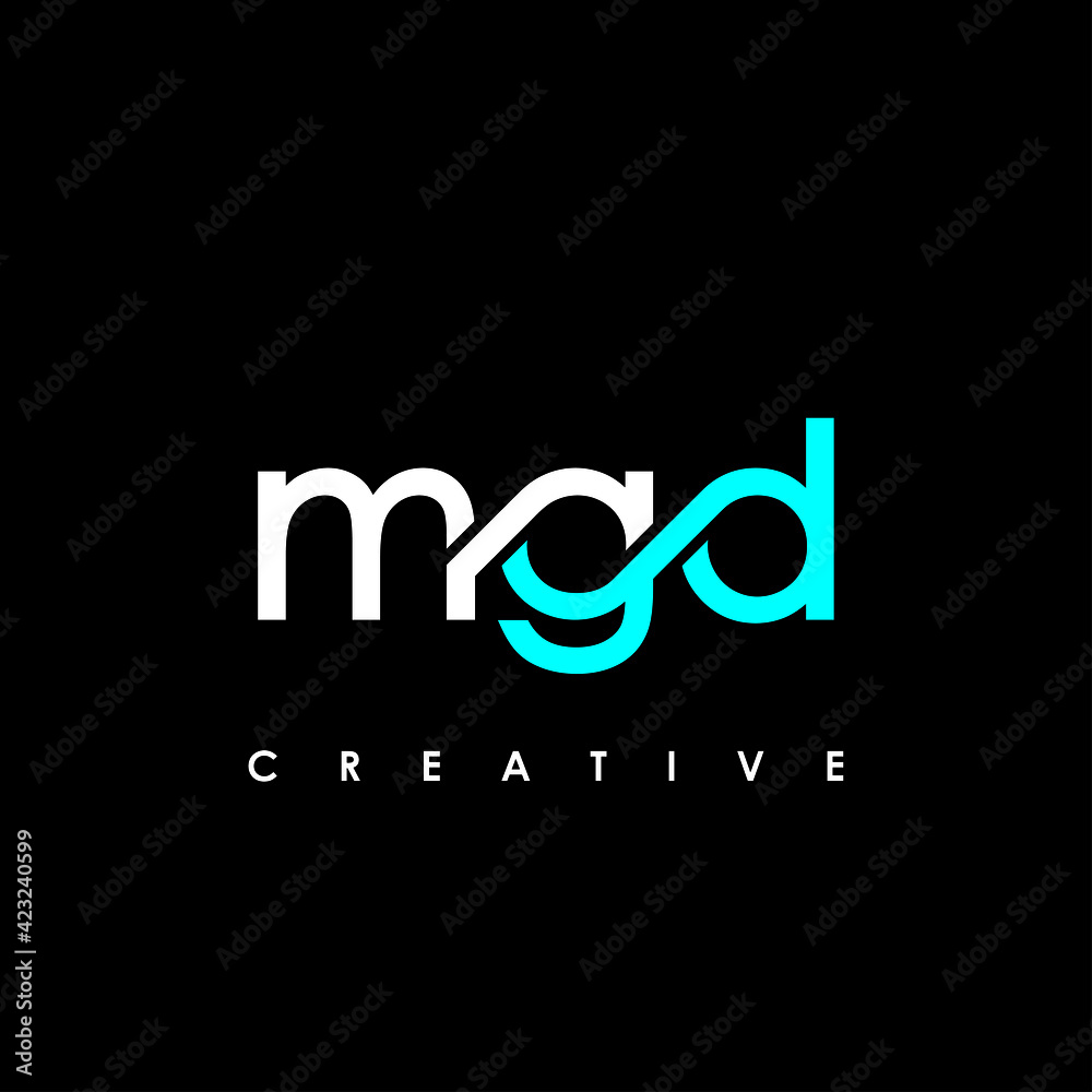 MGD Letter Initial Logo Design Template Vector Illustration Stock ...