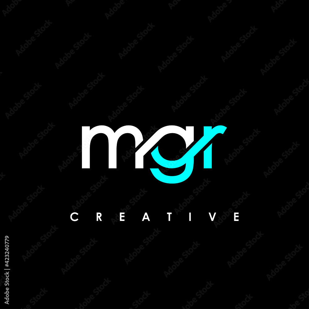 MGR Letter Initial Logo Design Template Vector Illustration Stock ...