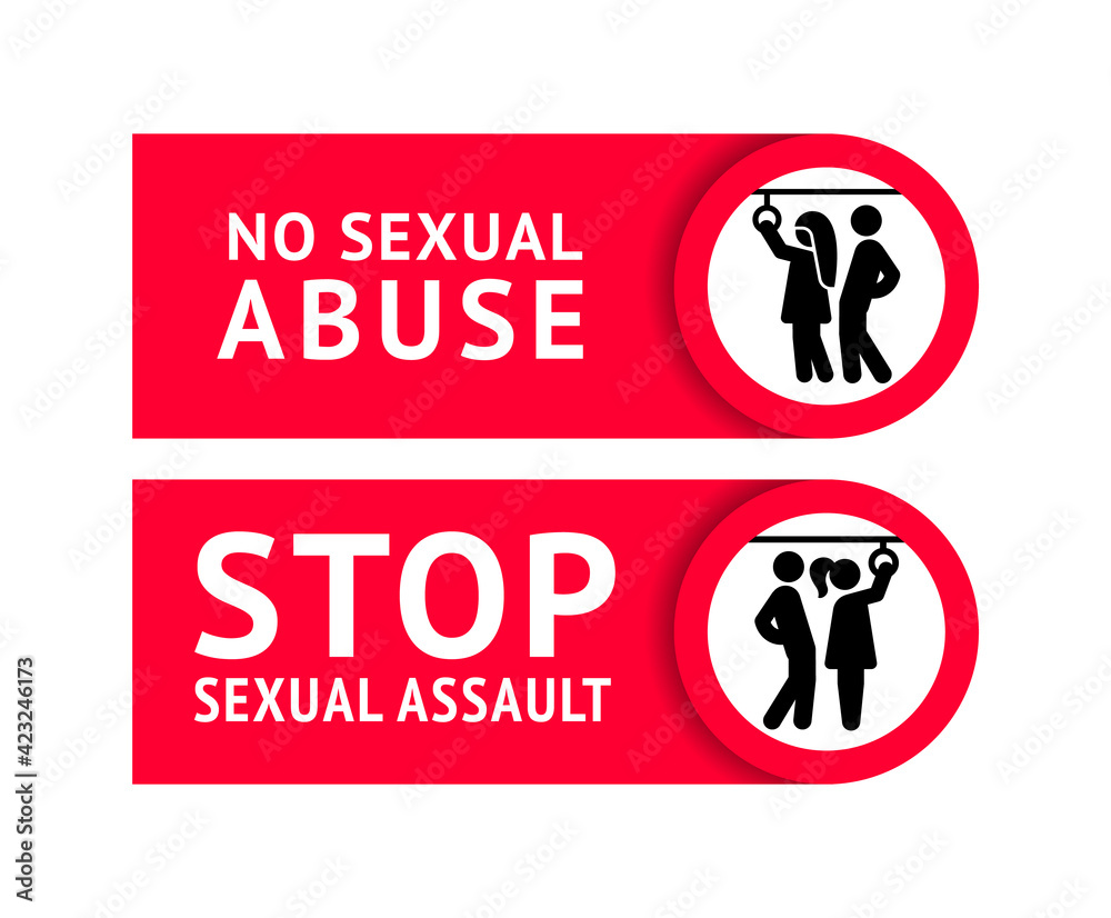Prohibition Sign No Sexual Assault or Harrashment, stickers from urban ...