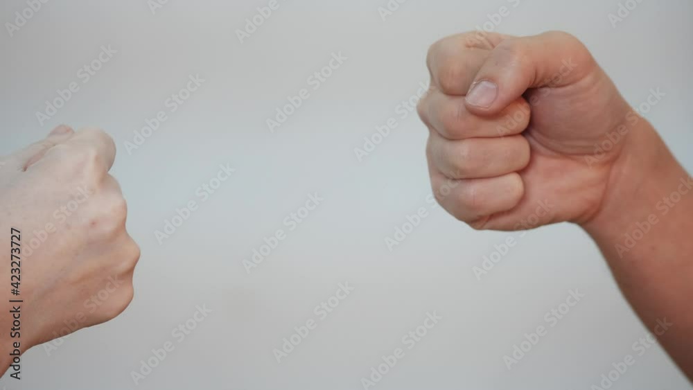 social distance. teamwork. fist to fist commit a respect and ...