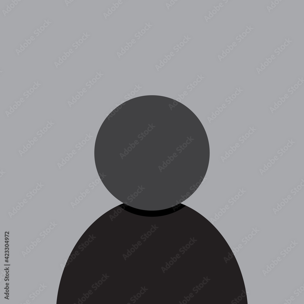 Profile photo placeholder icon design in dark gray tones. Avatar ...