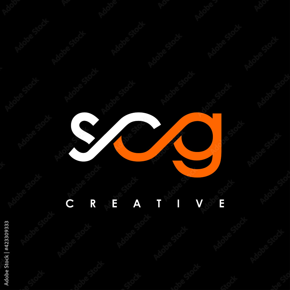 SCG Letter Initial Logo Design Template Vector Illustration Stock ...