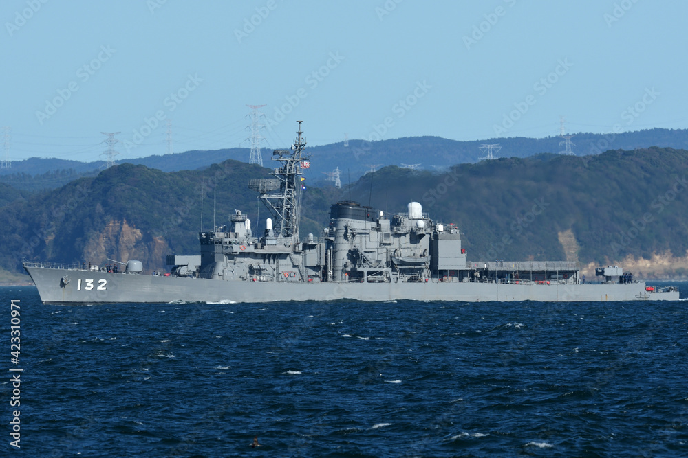 Kanagawa, Japan - October 13, 2019:Japan Maritime Self-Defense Force JS ...