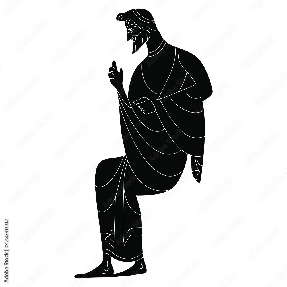 Ancient Greek Man Painting