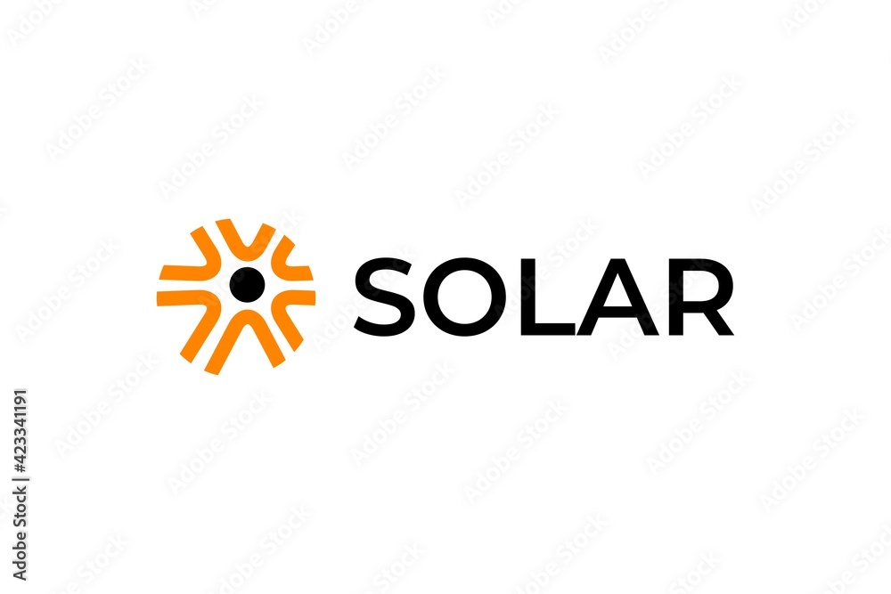 solar energy logo. sun logo design template. good for any company with ...