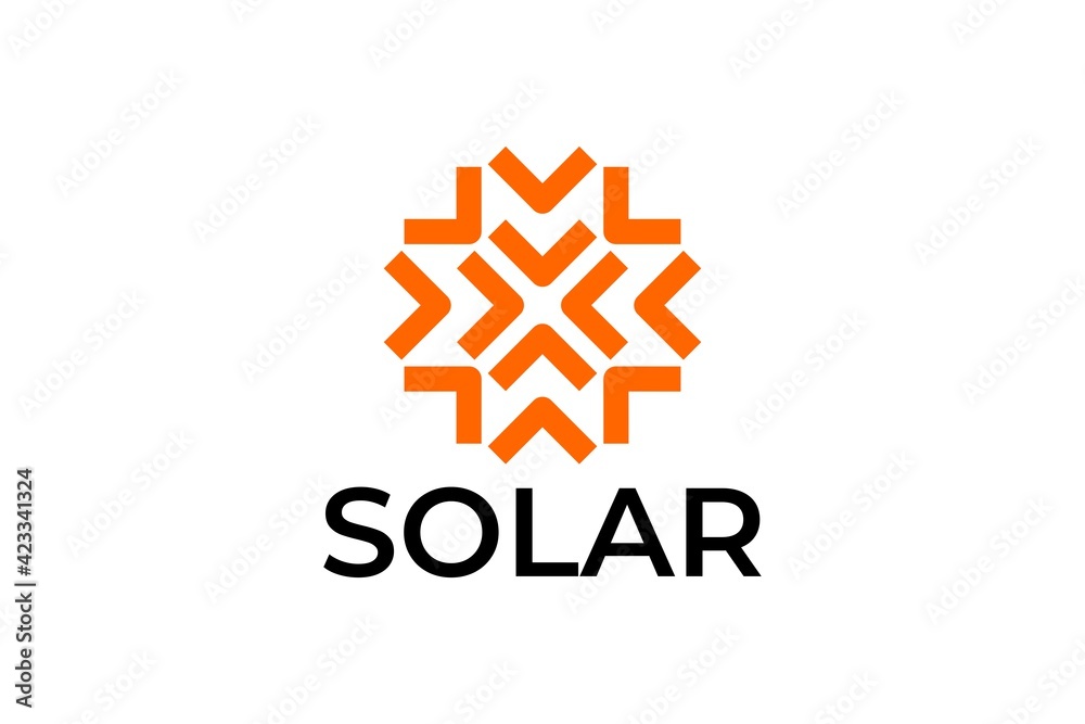 solar energy logo. sun logo design template. good for any company with ...