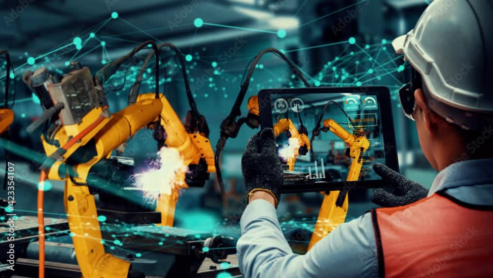 Smart industry robot arms modernization for innovative factory ...