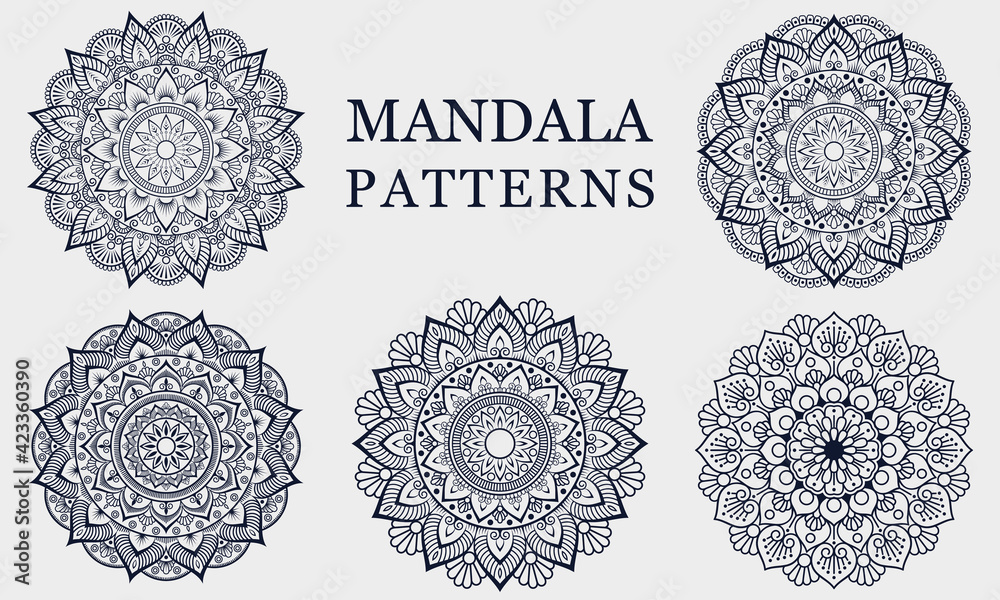 Ornamental mandala patterns with unique design Stock Vector | Adobe Stock