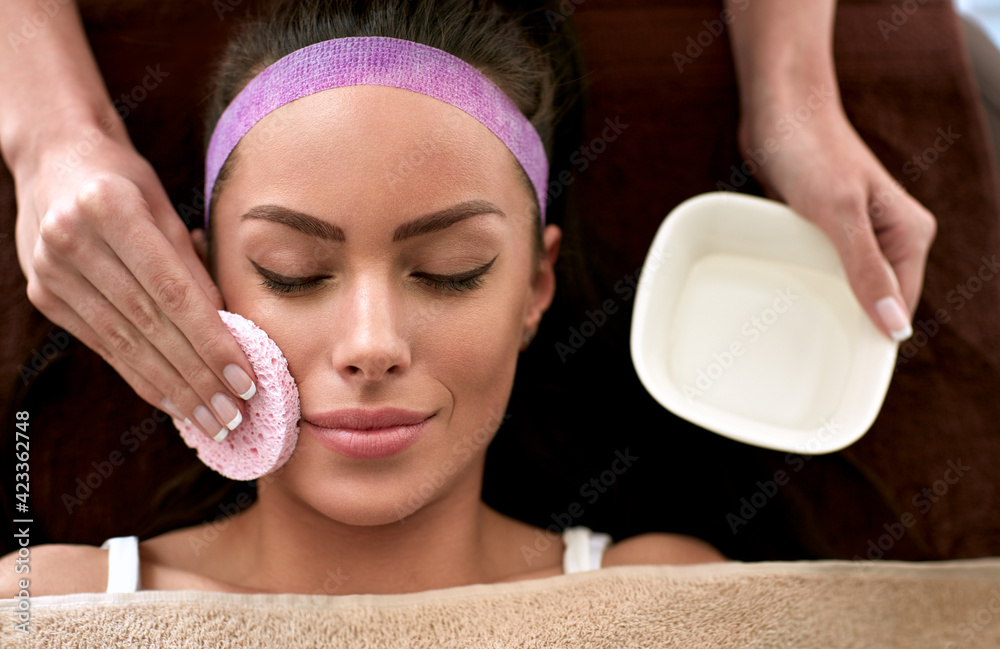 Treatment of cleaning skin Stock Photo | Adobe Stock