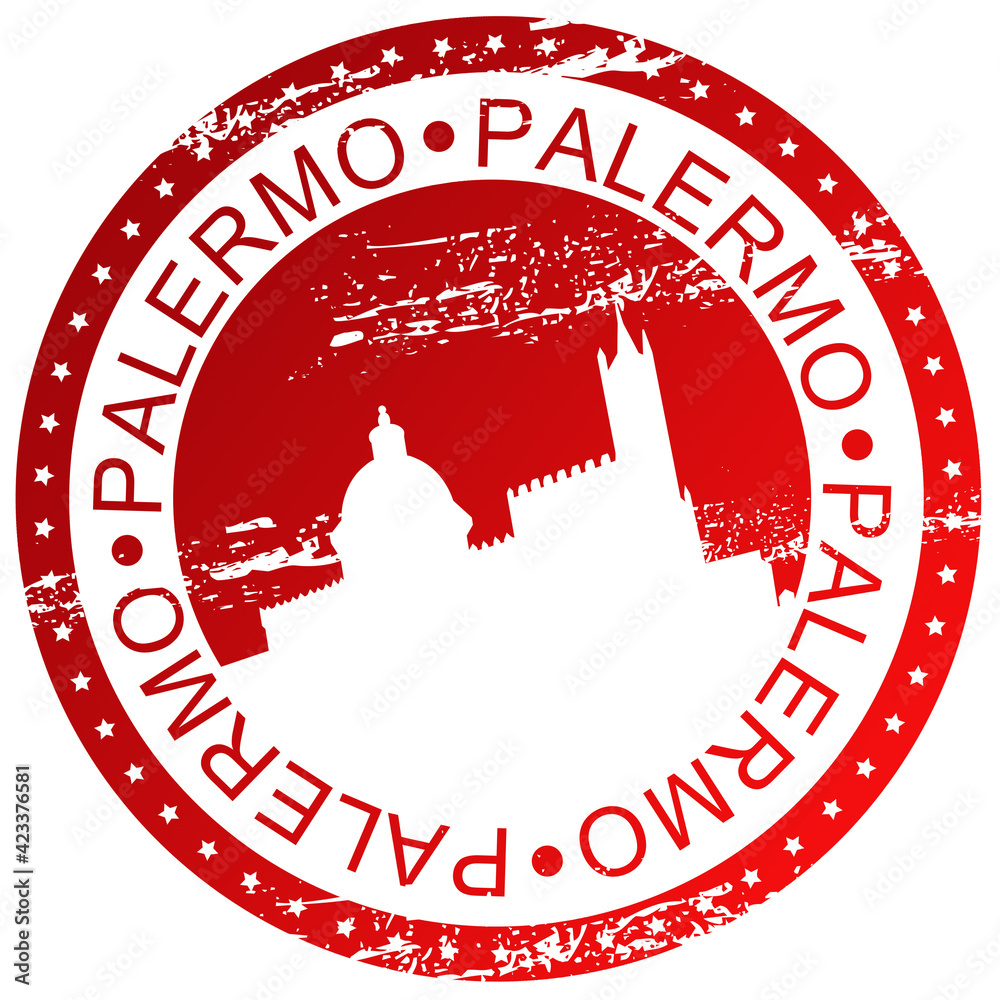 Carimbo - Palermo, Itália Stock Illustration | Adobe Stock