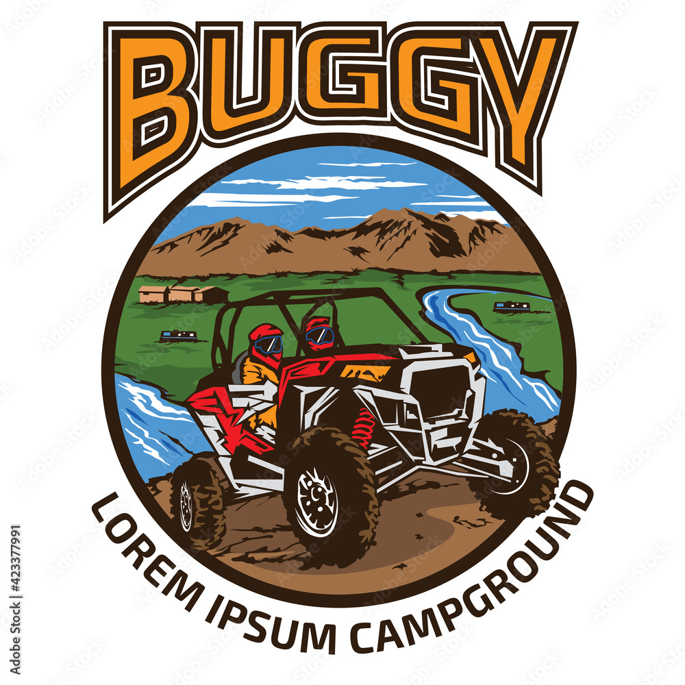 Buggy car adventure vector illustration, perfect for tshirt design and ...