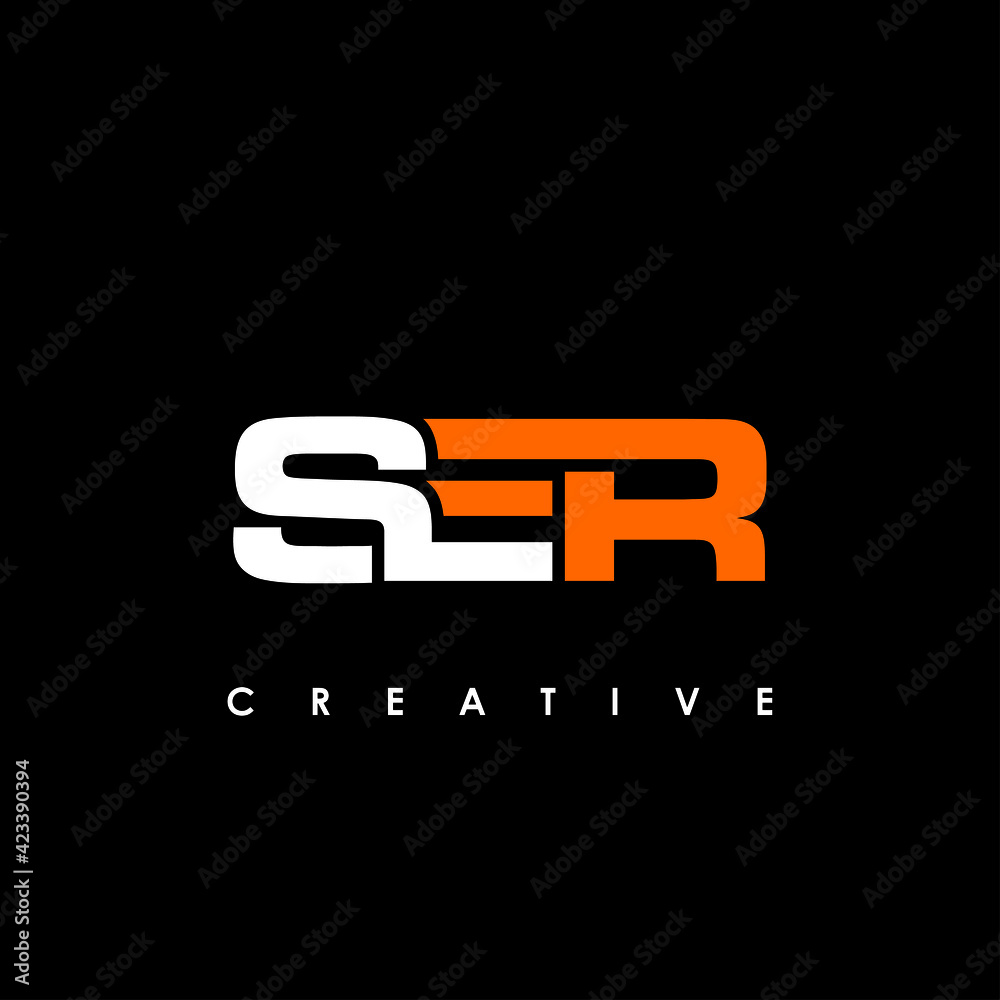 SER Letter Initial Logo Design Template Vector Illustration Stock ...