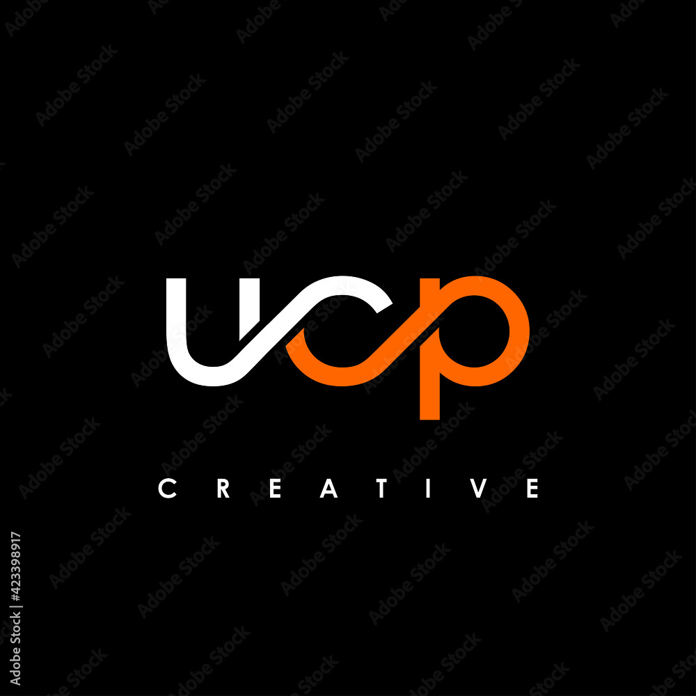 UCP Letter Initial Logo Design Template Vector Illustration Stock ...