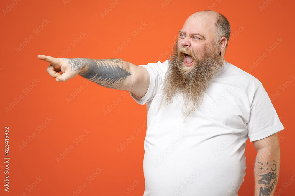 Fat angry pudge obese chubby overweight tattooed blue-eyed bearded man ... Fat angry pudge obese chubby overweight tattooed blue-eyed bearded man ...