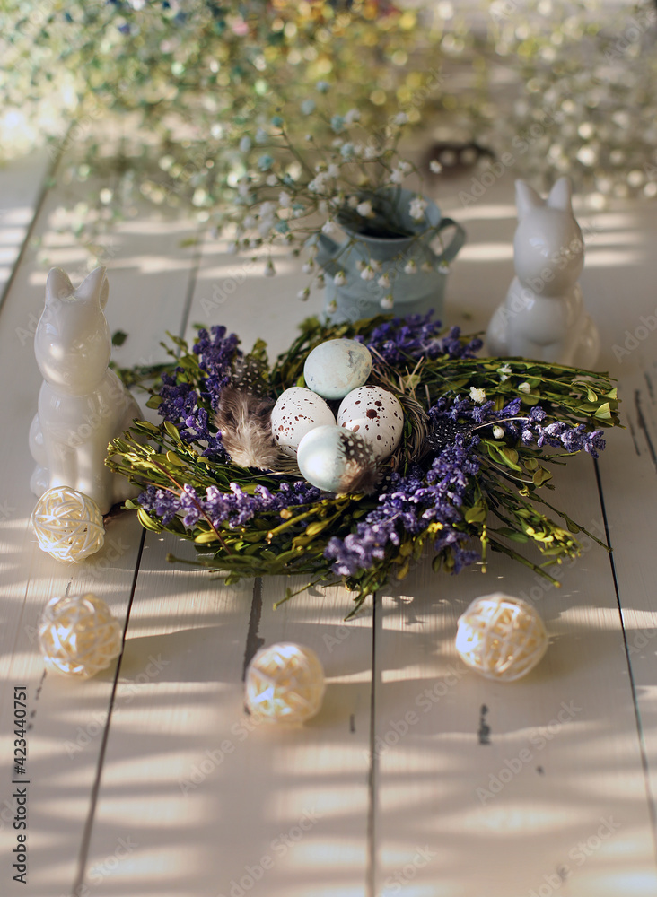Easter is the bright and kind holiday with the spring breath. Eggs ...