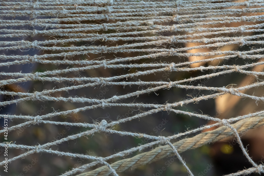 background fishing net rhombus horizontal pattern from natural ...