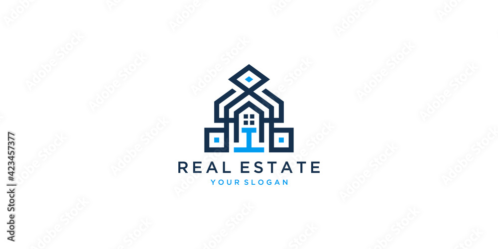 Letter t house logo design template inspiration Stock Vector | Adobe Stock Letter t house logo design template inspiration Stock Vector | Adobe Stock