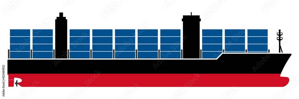 ngi1177 NewGraphicIcon ngi - german - Grafik - Schiff mit Containern ...