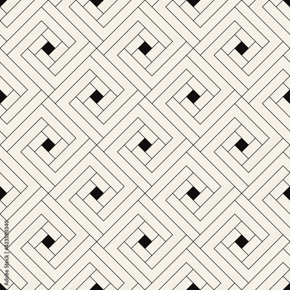 Vector seamless pattern. Modern line stylish texture. Repeating ...