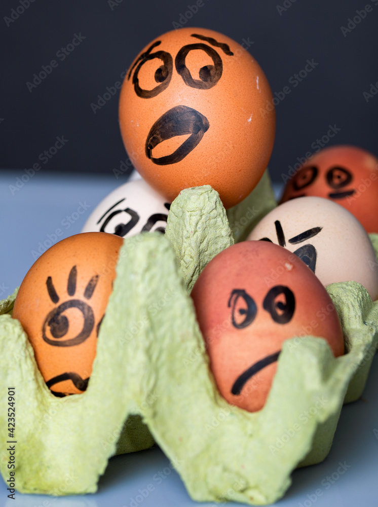 Scared Egg Faces