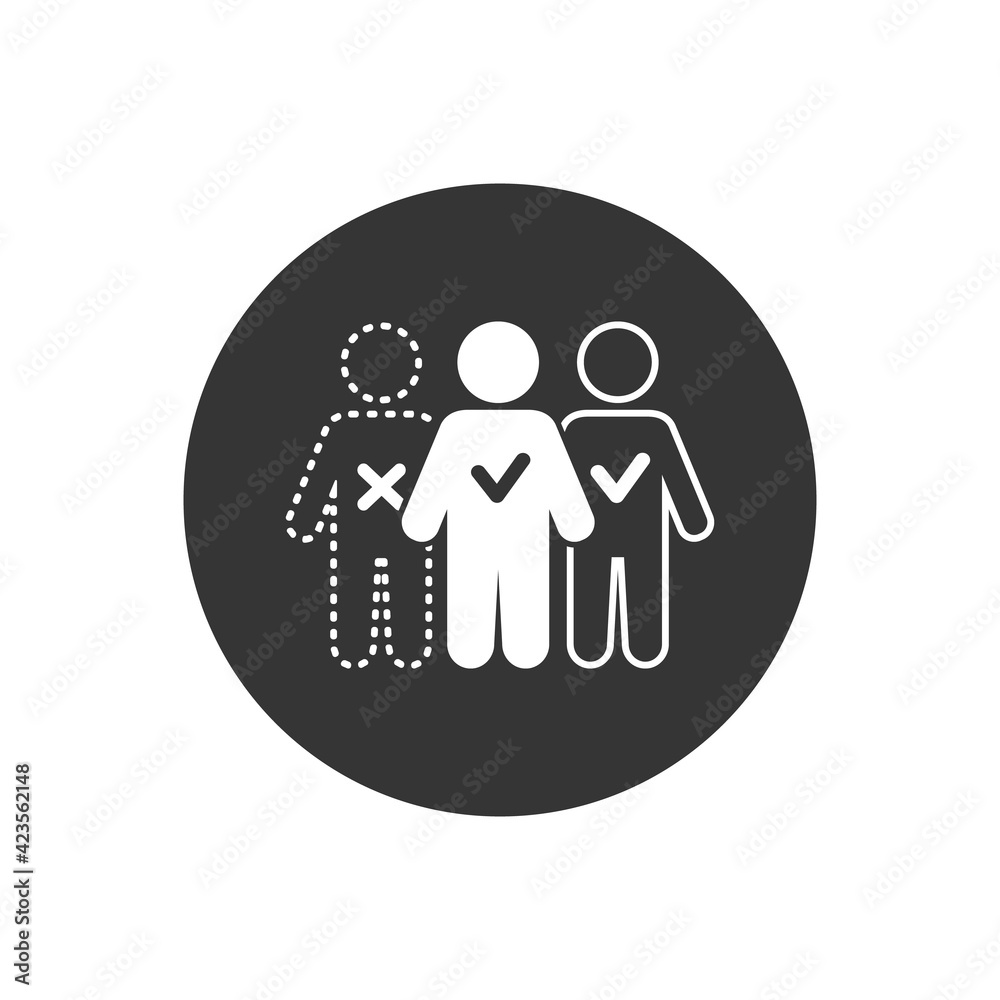 Absent Vector illustration can be used for topics attendance, absent ...