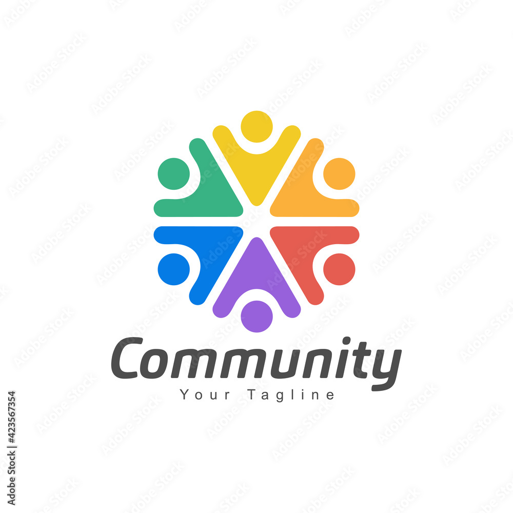 Community Logo Graphic Design Template Vector Isolated Illustration ...
