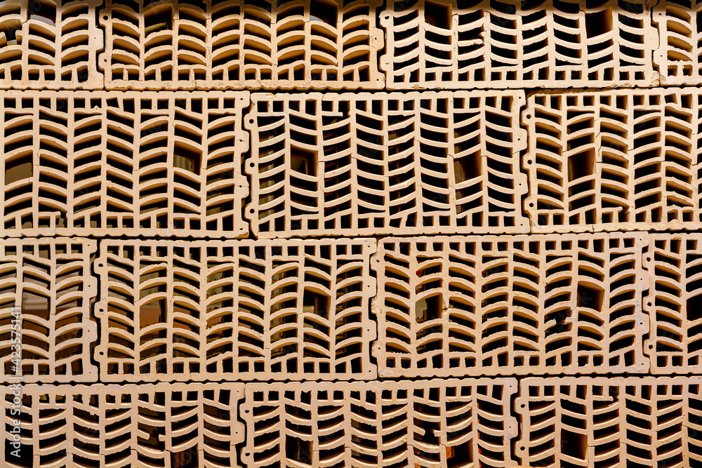 Building bricks with voids inside Stock Photo | Adobe Stock