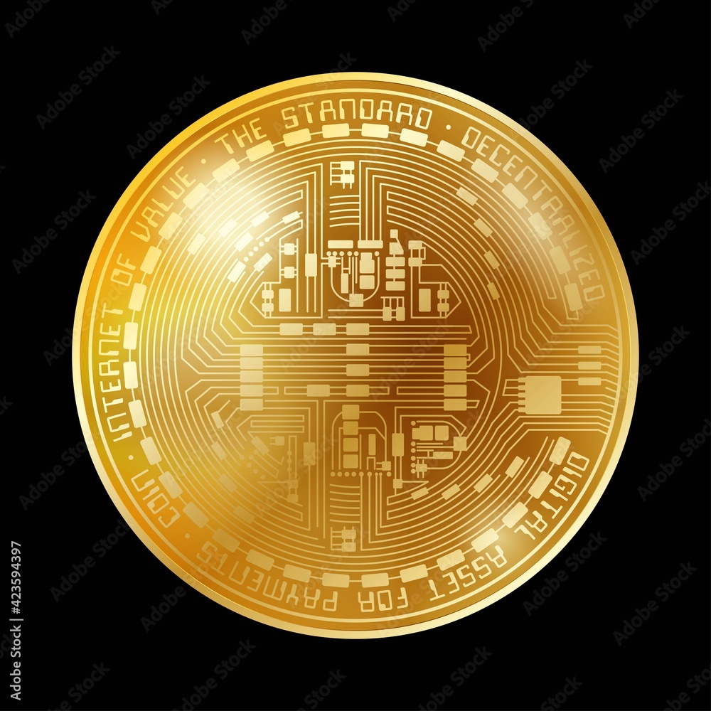 Empty coin gold background Stock Vector | Adobe Stock