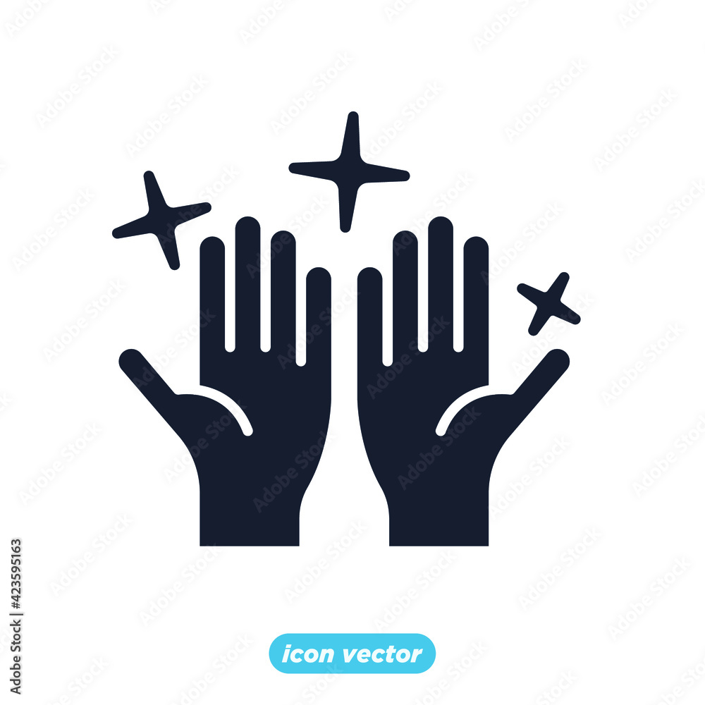 clean hands icon. clean hands symbol template for graphic and web ...