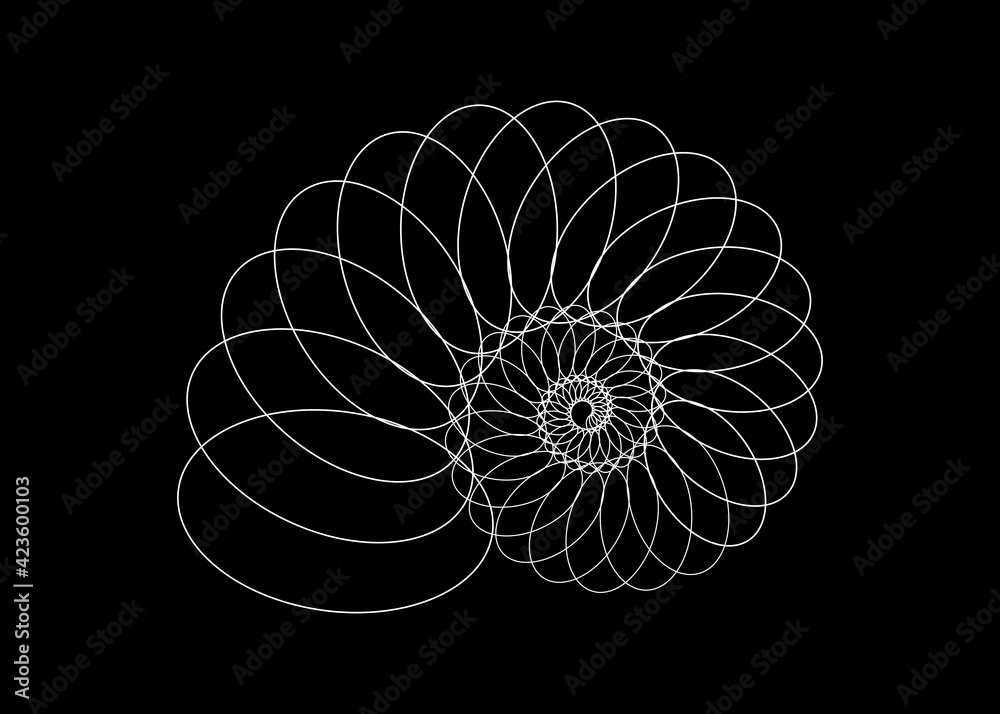 Sacred Geometry Spiral Fibonacci