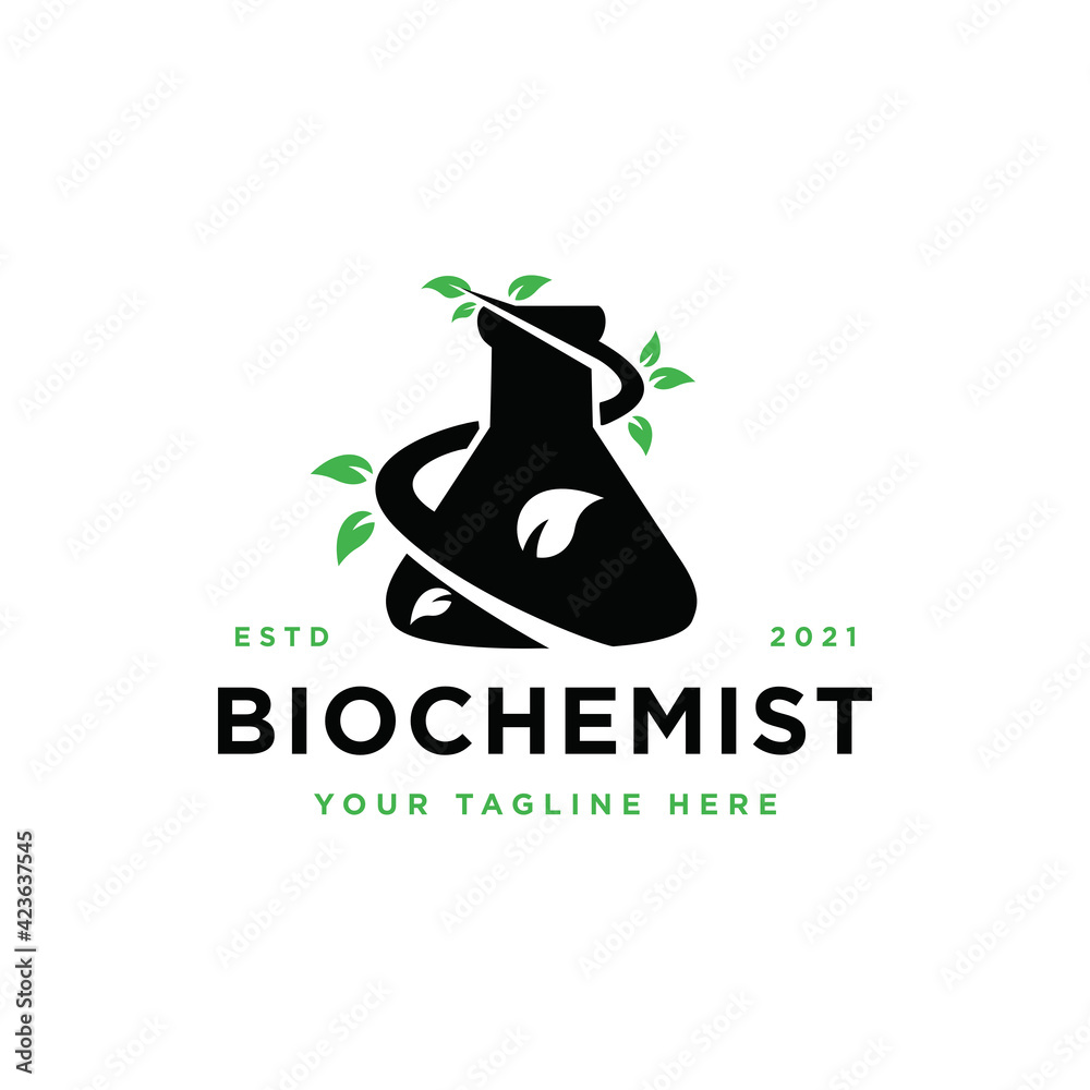 Chemistry or Glass, tube Lab Logo Design Inspiration - Isolated vector ...