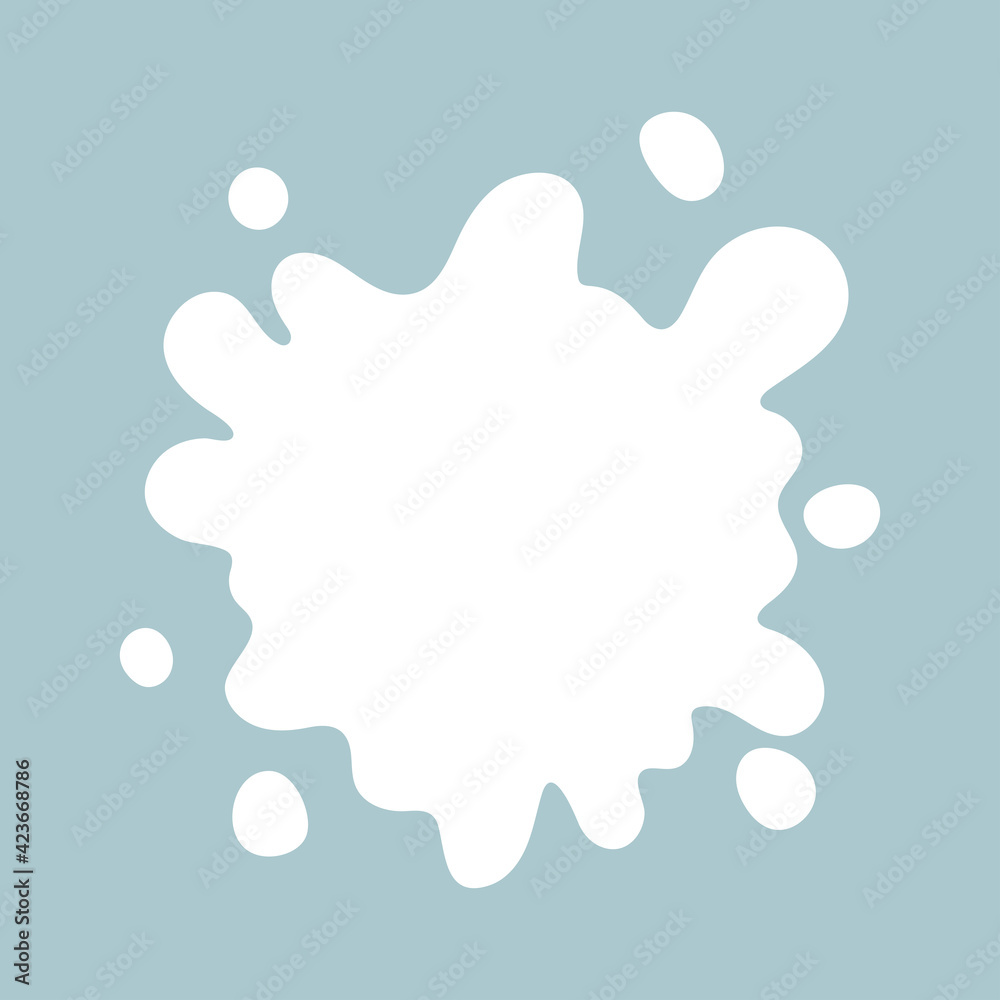 vector illustration of a splash of water. Splash and blot design, shape ...