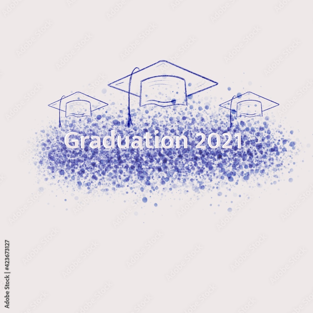 Abstract background for prom 2021 on white background with blue lines ...