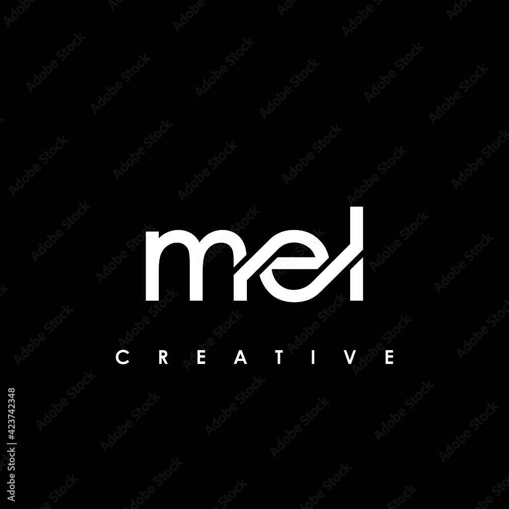 MEL Letter Initial Logo Design Template Vector Illustration Stock ...