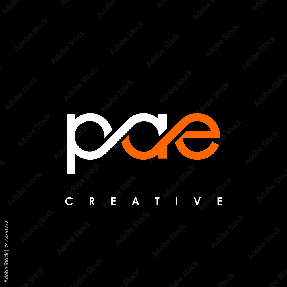 PAE Letter Initial Logo Design Template Vector Illustration Stock ...
