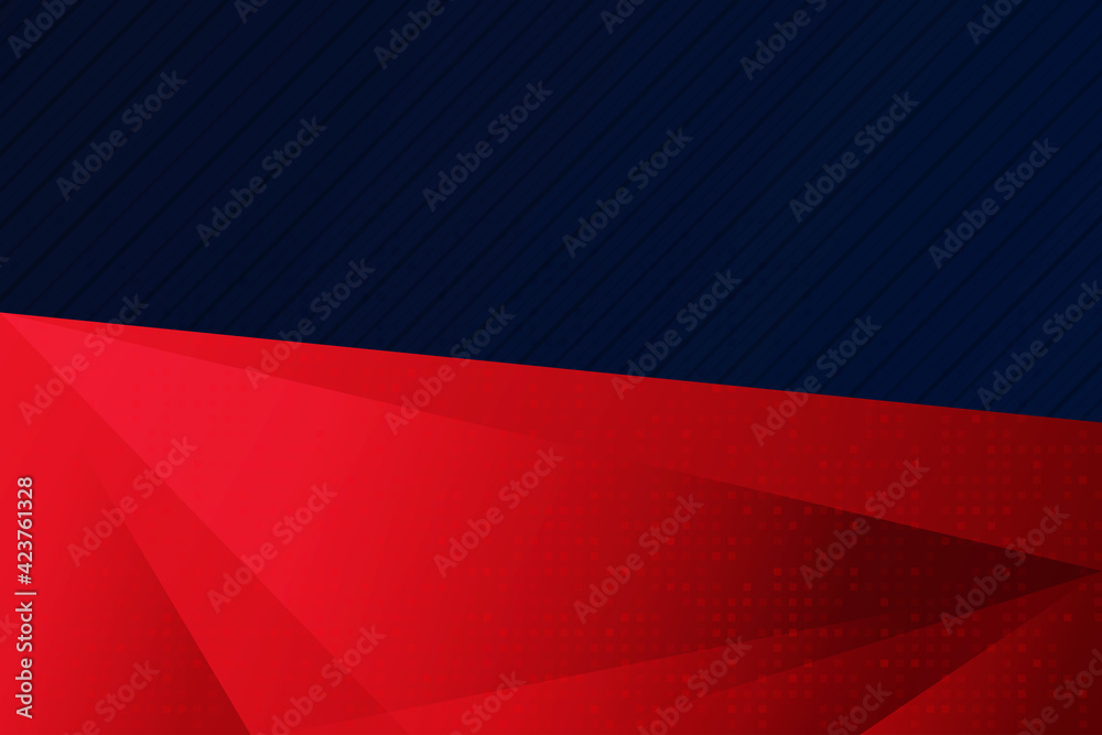 Red and blue background for product presentation. Use as montage for ...