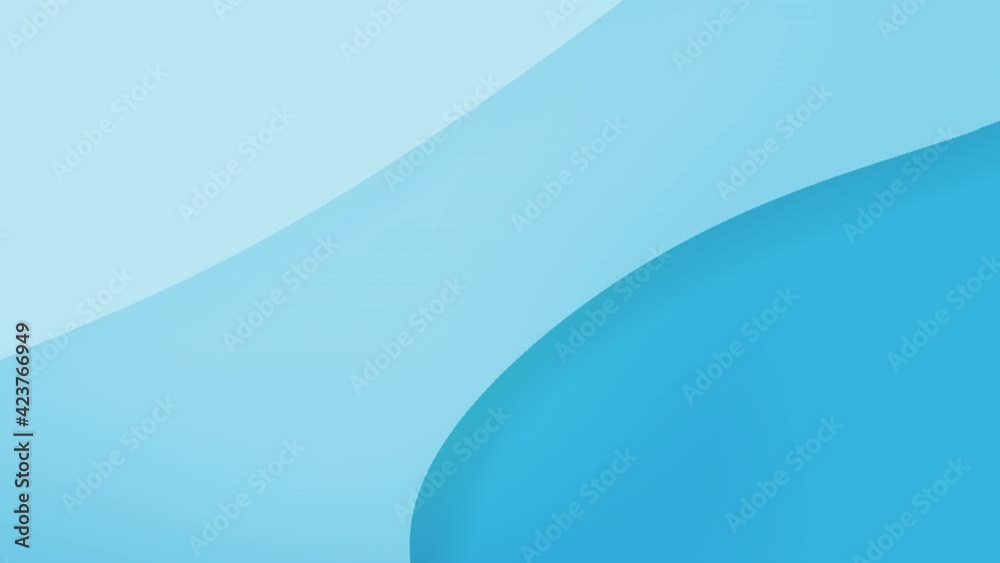 2D flat Animations loop 4K Blue color background abstract art Stock ...